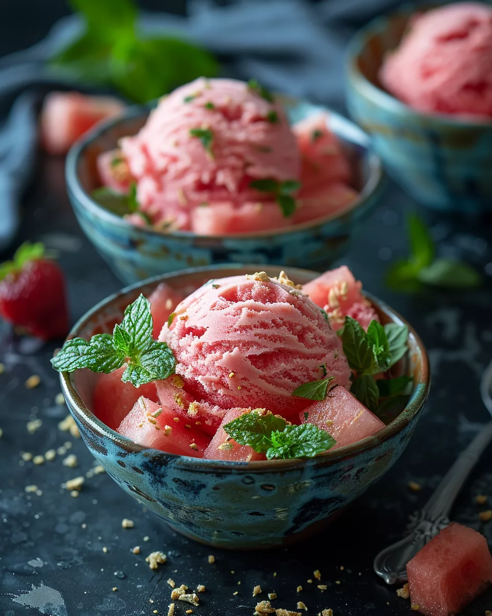 Wassermelonen-Gelato: Sommerliche Erfrischung * go nut
